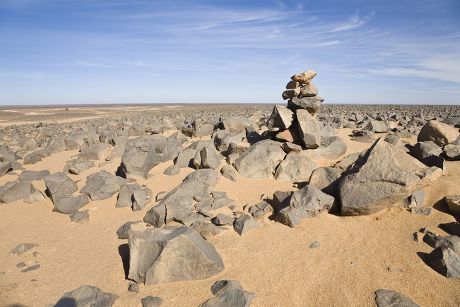Stone Desert Akakus Mountains Libya Sahara Editorial Stock Photo ...