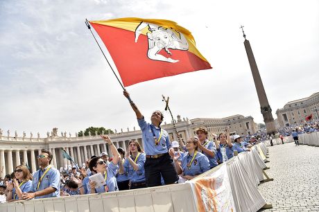 Agesci Scouts Attend Audience Pope Editorial Stock Photo - Stock Image ...
