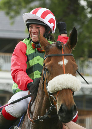 Delighted Laura Wilson Work Rider Ellisons Editorial Stock Photo ...