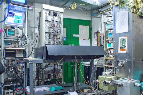 Optoelectronic System Cooling Manipulating Atoms Double Editorial Stock ...