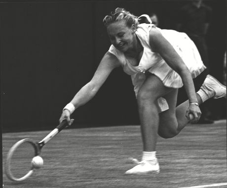 Darlene Hard Tennis Player Action Wimbledon Editorial Stock Photo ...