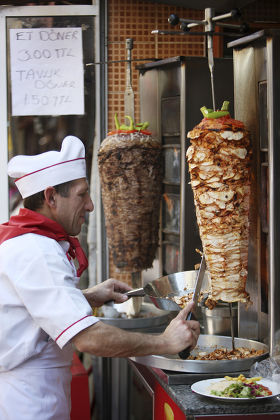 Vendor Doener Kebab Fast Food Stand Editorial Stock Photo - Stock Image ...