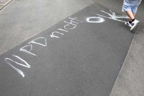 Street Graffiti Counter Demonstration Antifascist Autonomist Editorial ...