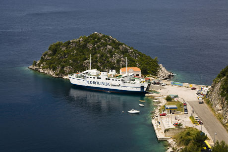 Ferry Sobra Ferry Port Mljet Island Editorial Stock Photo - Stock Image ...