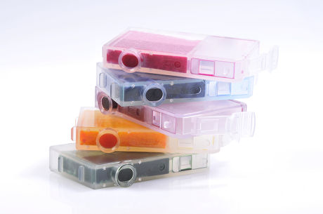 Empty Ink Cartridges Inkjet Printer Editorial Stock Photo - Stock Image ...