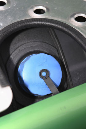 Ad Blue Gas Cap Scania Truck Redaktionelles Stockfoto – Stockbild ...