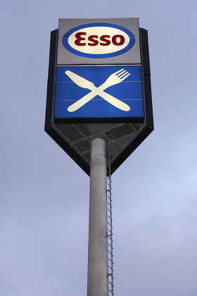 Esso Gas Station Sign Pole Editorial Stock Photo - Stock Image ...