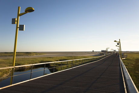 Pier Crossing Dyke Foreland Leading Pike Editorial Stock Photo - Stock ...
