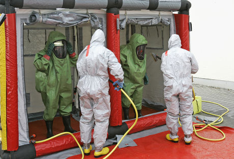 Fire Brigades Mobile Decontamination Tent Firemen Editorial Stock Photo ...