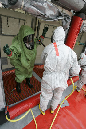 Fire Brigades Mobile Decontamination Tent Firemen Editorial Stock Photo ...