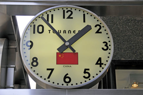 Clock Showing Time Hong Kong China Editorial Stock Photo - Stock Image ...