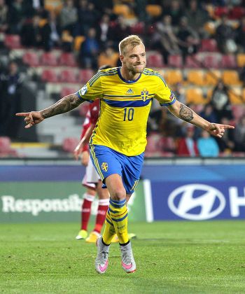 John Guidetti Sweden Celebrates Scoring Opening Editorial Stock Photo ...