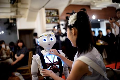'Robo-kon' marriage ceremony, First robot wedding, Tokyo, Japan - 27 ...