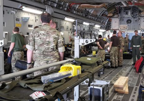 Raf Emergency Medical Evacuation Flight Loading Editorial Stock Photo ...