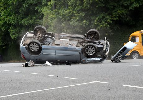 Filming Car Crash Editorial Stock Photo - Stock Image | Shutterstock