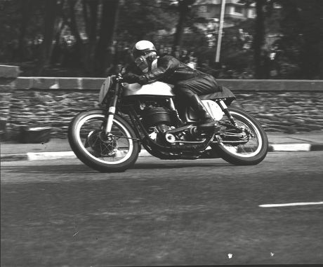 Geoff Tanner Riding Norton Motorcycle Quarter Editorial Stock Photo ...