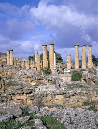 Sanctuary Apollo Cyrene Northern Cyrenaica Libya Editorial Stock Photo ...
