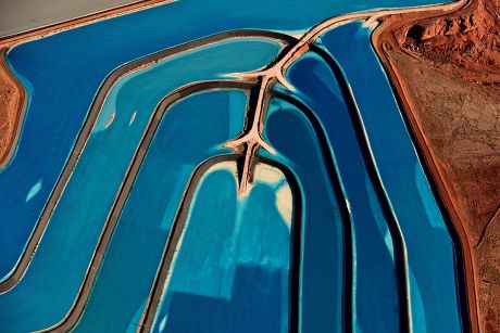 Electric Blue Potash Pools Editorial Stock Photo - Stock Image ...