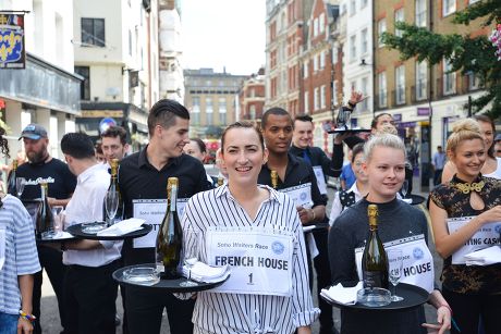 Waiters Bars Restaurants Run Race Around Editorial Stock Photo - Stock ...