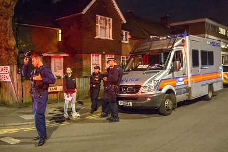 Police Officers Investigating Crime Scene On Editorial Stock Photo ...
