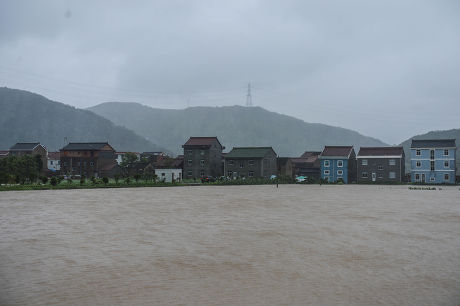 Farmlands Submerged By Flood Water Qiantan Editorial Stock Photo ...