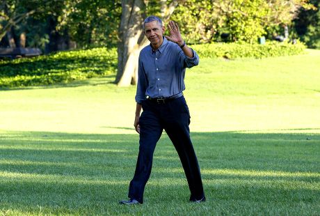 Barack Obama Waves Photographers Editorial Stock Photo - Stock Image ...