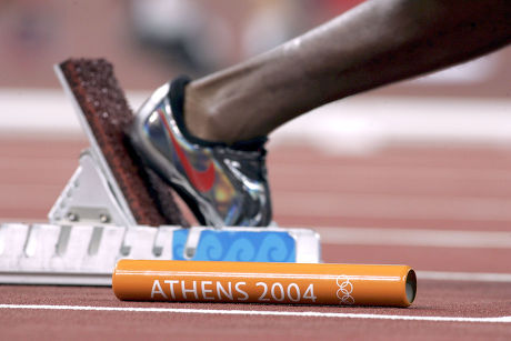 Relay Race Starting Blocks Editorial Stock Photo - Stock Image ...