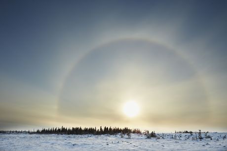 Sun Dog Atmospheric Phenomenon Created By Editorial Stock Photo - Stock ...