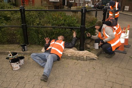 Convicted Offender Undertaking Community Payback Task Editorial Stock ...