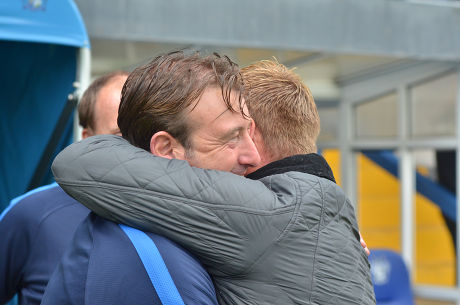 Simon Grayson Greets David Flitcroft During Editorial Stock Photo ...