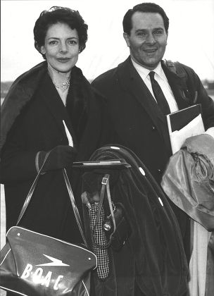 American Actor Alexander Scourby His Actress - Foto de stock de ...