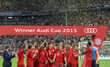 Bayern Munich Celebrates Winning Final During Editorial Stock Photo ...