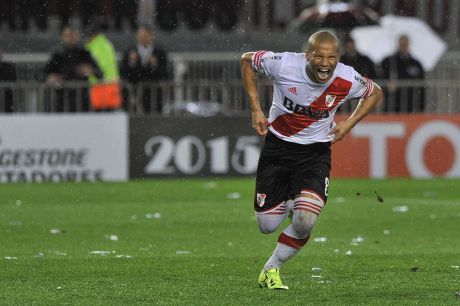 River Plates Carlos Sanchez Celebrates Scoring Editorial Stock Photo ...