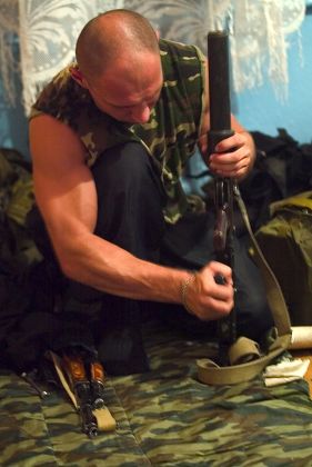 Night Before Tragedy Beslan Spetsnaz Fighter Editorial Stock Photo ...