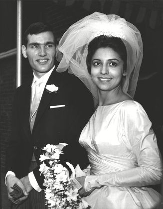 Ralph Fiechter Airline Executive His Bride Editorial Stock Photo ...