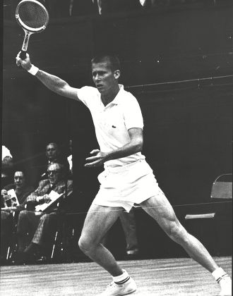 Dennis Ralston Tennis Player Action Wimbledon Editorial Stock Photo ...