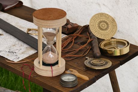 Elizabethan Musician Tuning Instrument Made Wooden Editorial Stock ...