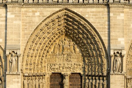 Last Judgement Central Tympanum Above Portal Editorial Stock Photo ...