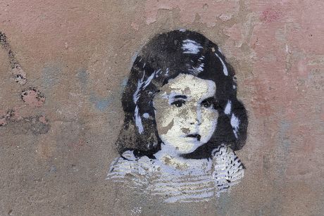 Girl Sad Face Mural Street Art Editorial Stock Photo - Stock Image ...