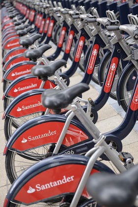 Santander Cycle Hire Boris Bikes Docking Editorial Stock Photo - Stock ...