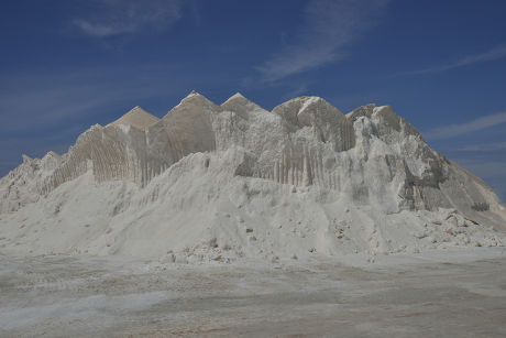 Sea Salt Heaps Salinas De Levante Editorial Stock Photo - Stock Image ...