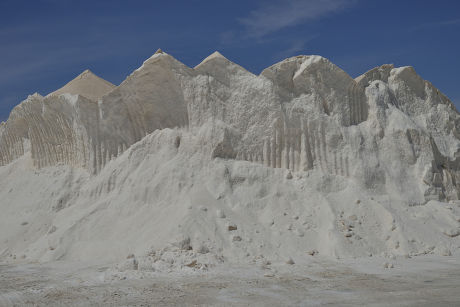 Sea Salt Heaps Salinas De Levante Editorial Stock Photo - Stock Image ...