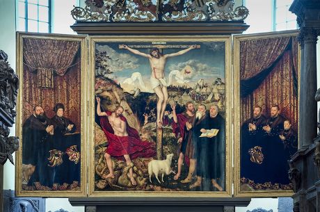 Altarpiece Town Church Triptych Lucas Cranach Editorial Stock Photo ...