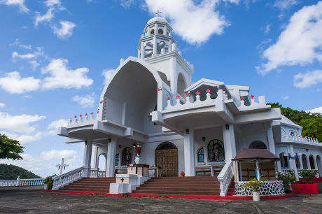 Cathedral On Hill Alao Tutuila American Editorial Stock Photo - Stock ...