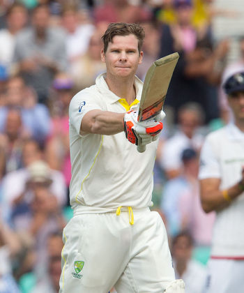 Australias Steve Smith Celebrates His 100 Editorial Stock Photo - Stock ...