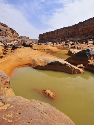 River Valley Yearround Water Supplies Guelta Editorial Stock Photo ...