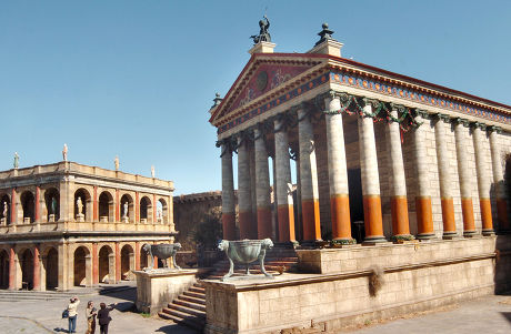 Reconstruction Ancient Rome Part Set Design Editorial Stock Photo ...
