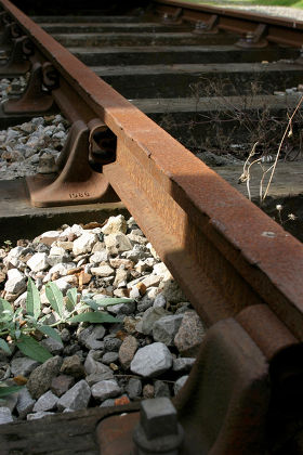 Rusty Railway Track Editorial Stock Photo - Stock Image | Shutterstock