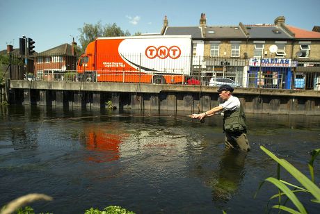 Trout Fishing On River Wandle London Editorial Stock Photo - Stock ...
