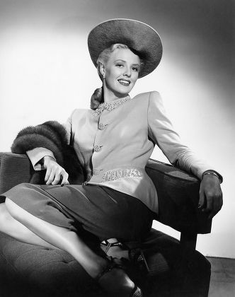 Actress Janis Carter Fashion Portrait Circa Editorial Stock Photo ...